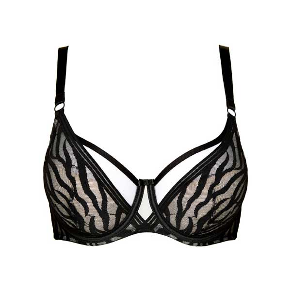 Serena Halv vatteret bh fra Gorteks - Bh med feminine blonder