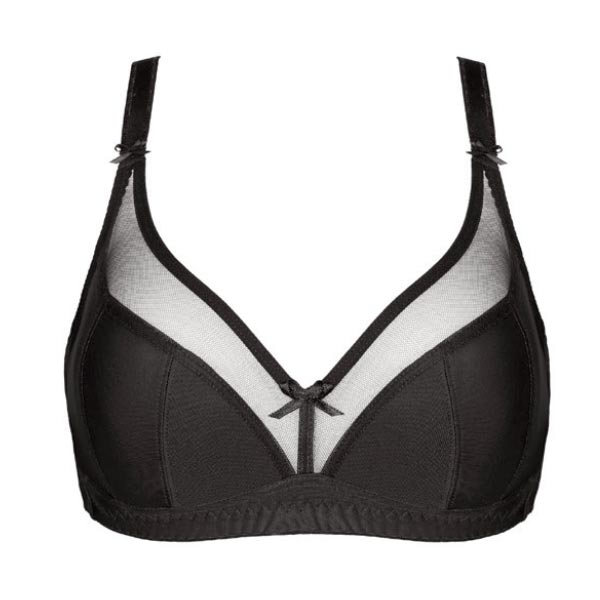 Zara soft bh uden bøjle sort fra Gorteks - Lækkert basis lingeri
